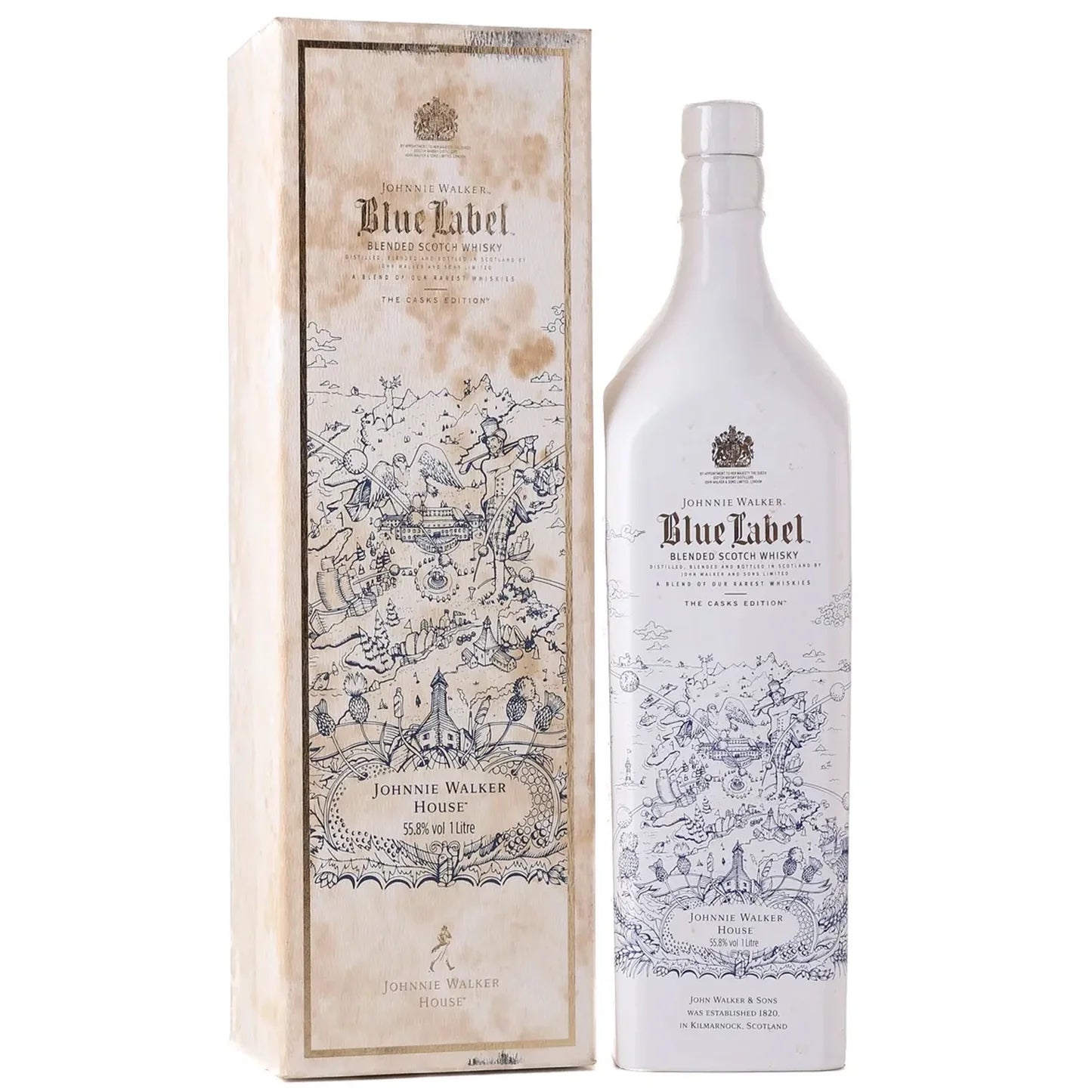 Johnnie Walker Blue Label Casks House Single Malt Edition Scotch 1L ...