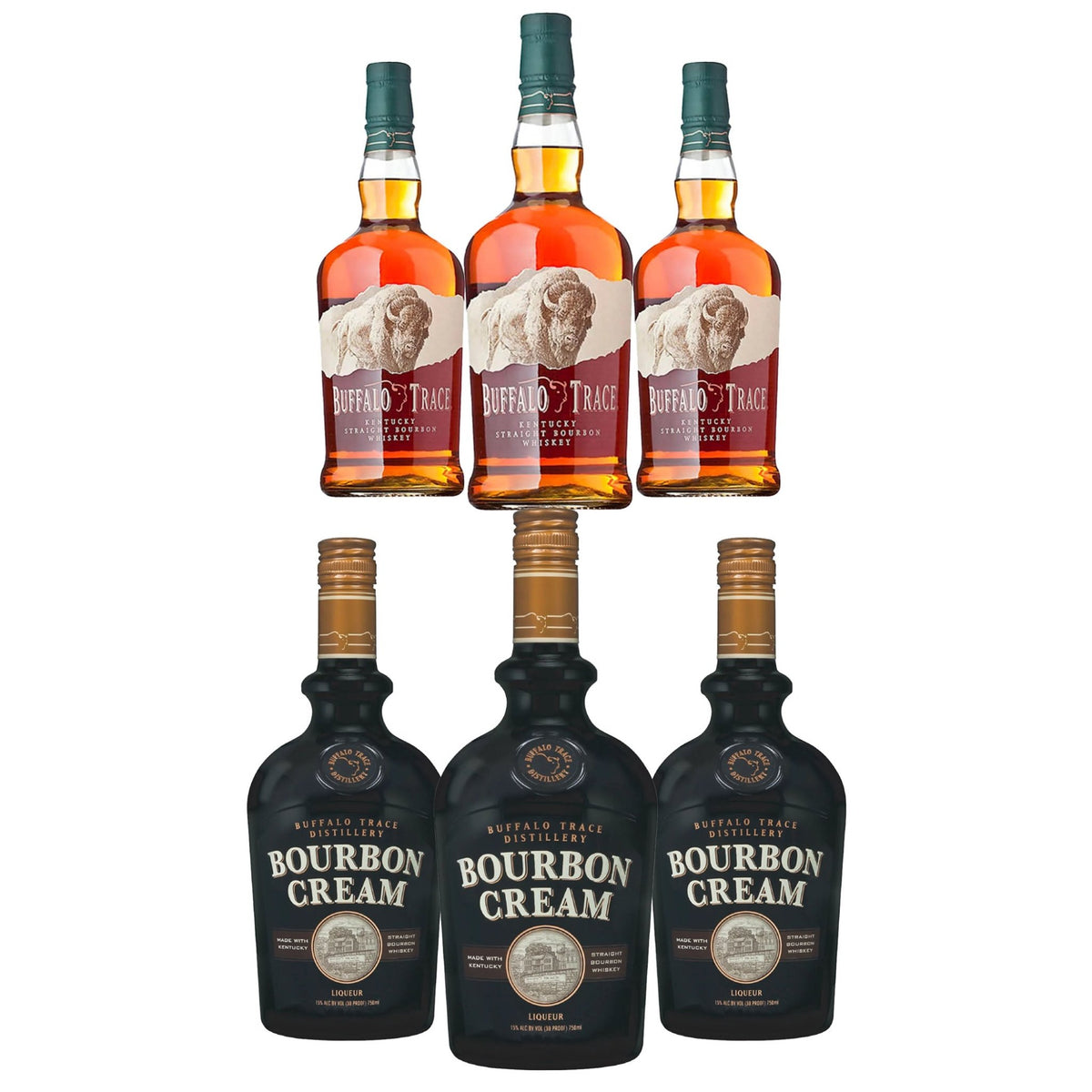 Buffalo Trace Bourbon & Bourbon Cream 6 Pack Bundle – Liquor Boutique