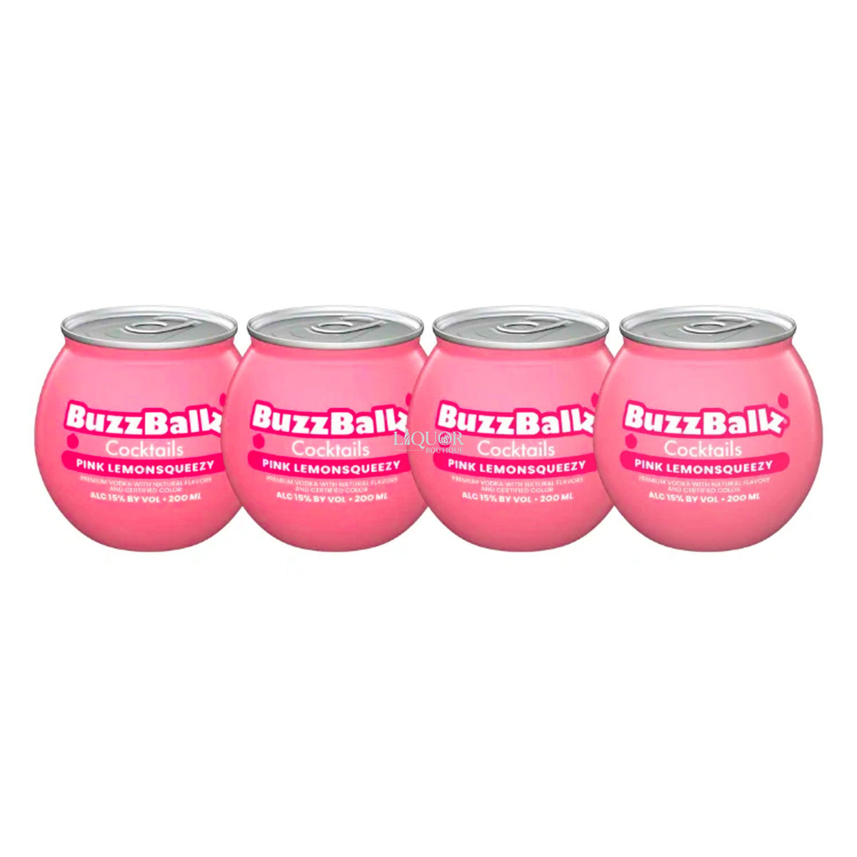 Buzzball Pink Lemonsqueezy Pre-Mixed Cocktails 4 Pack – Liquor Boutique