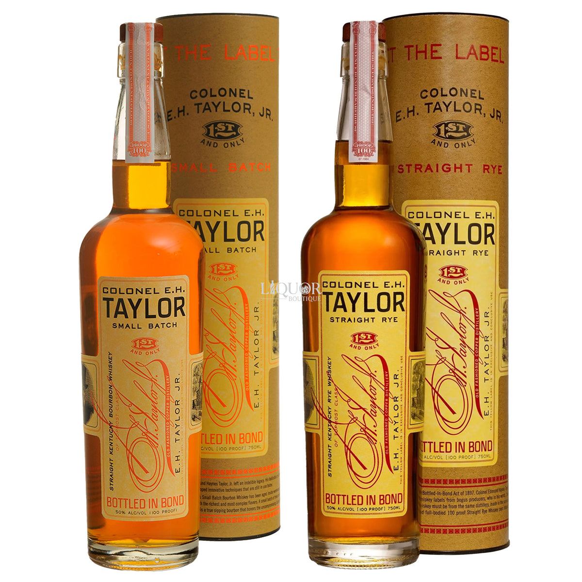 Colonel E.H. Taylor Small Batch & Straight Rye Whiskey Bundle – Liquor ...