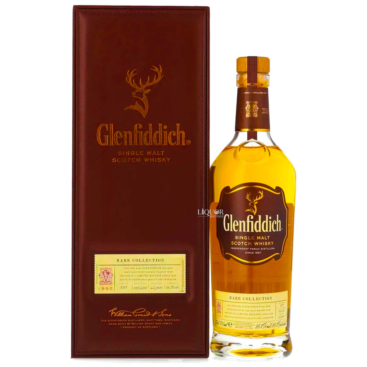 Glenfiddich 22 Year 1992 Rare Collection Single Malt Scotch Whisky ...
